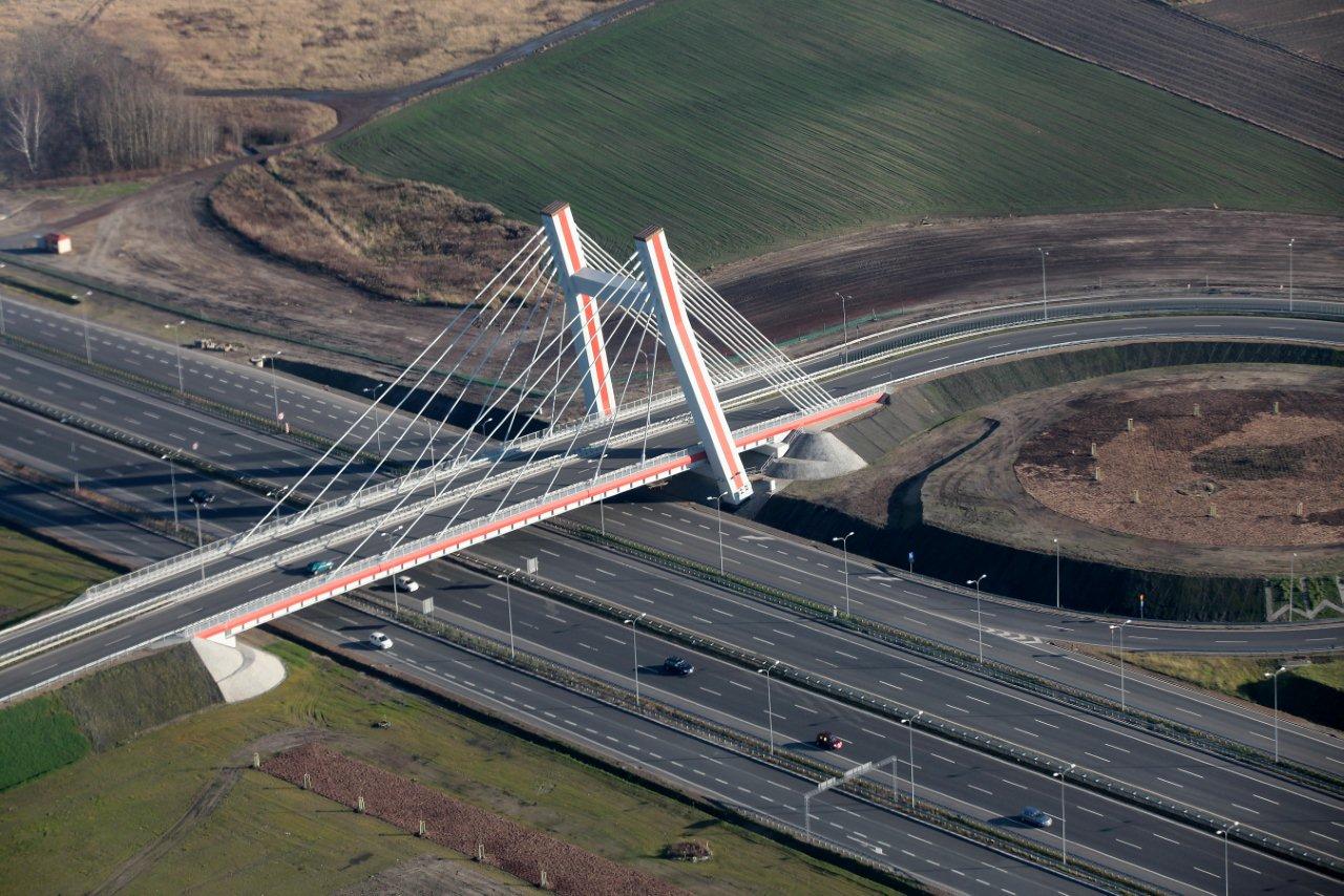 Highway A4 With a Bridge Exiting to Gliwice – Stint Ascent